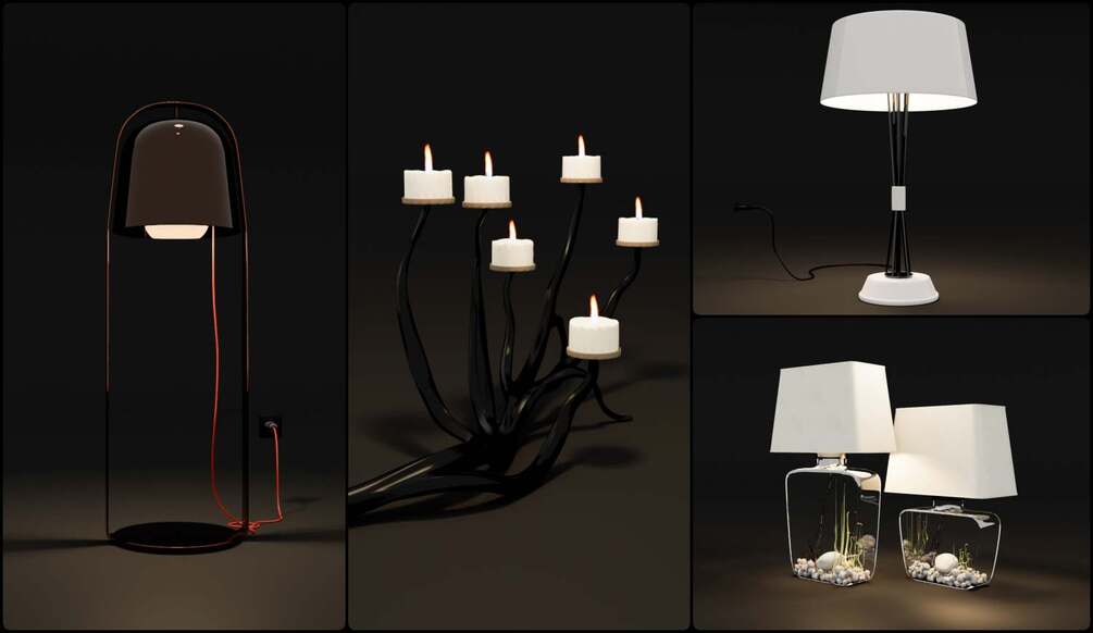 D5lib Table lamps Vol 01
