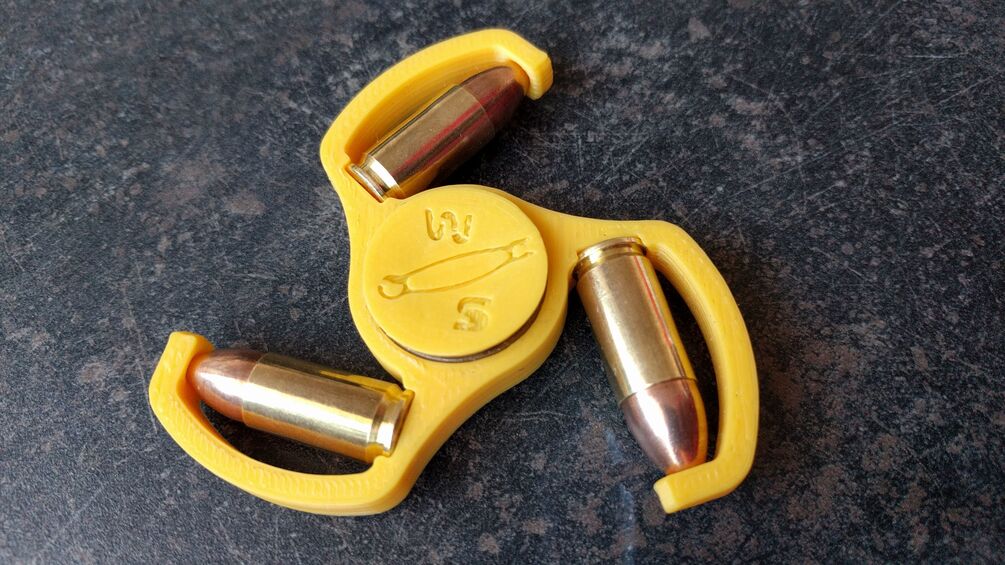 Bullet Fidget Spinner 9mm Luger