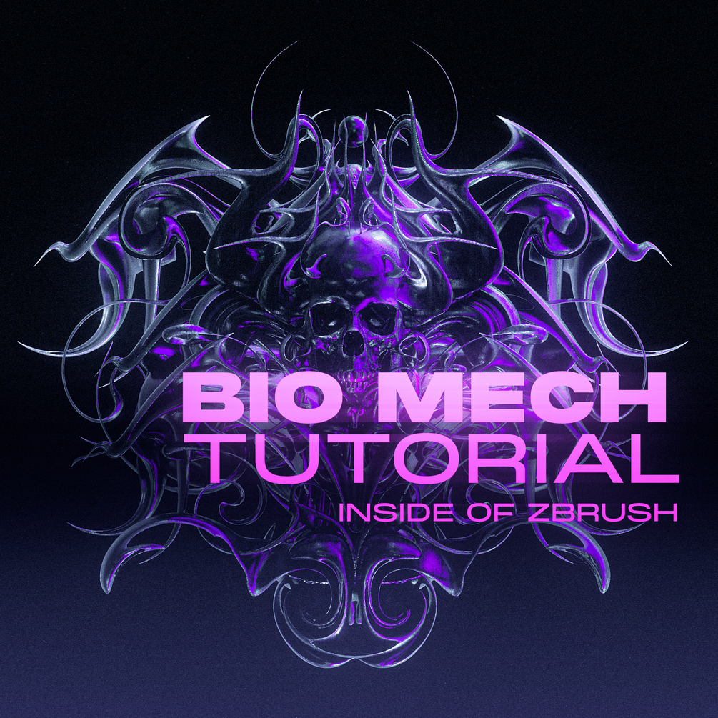BIO MECH SHAPES ZBRUSH TUTORIAL
