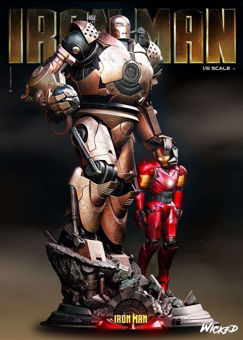 Wicked Marvel Iron Monger Sculpture: Tested and ready for 3D printing