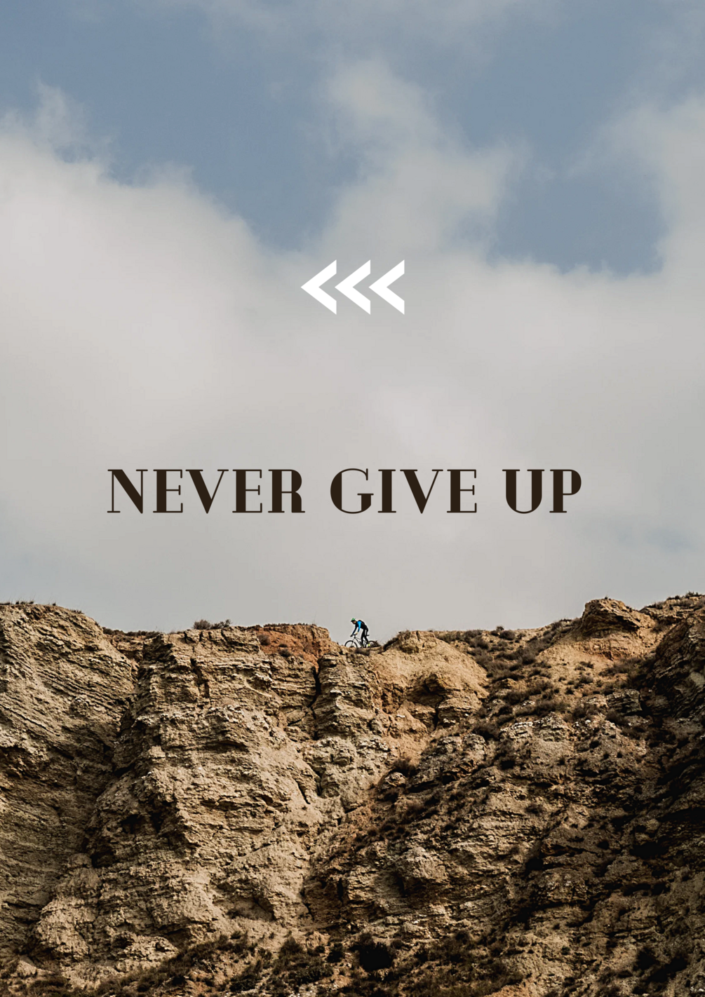 Digital Motivational Poster – Never Give Up – Instant Download ...