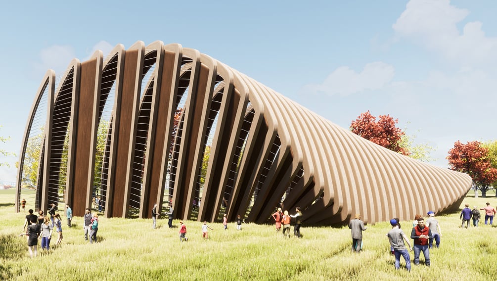 Parametric Shell Pavilion Rhino Grasshopper File