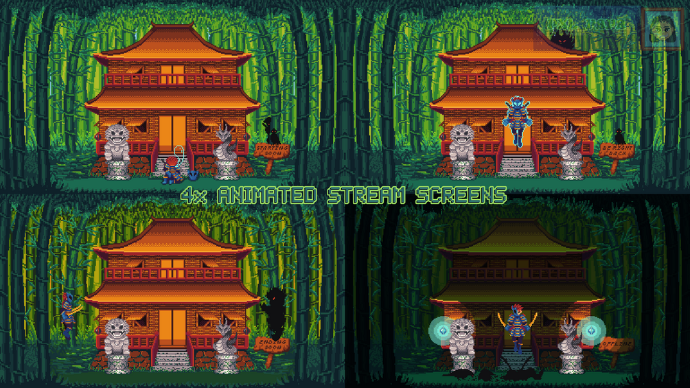 4x Animated Twitch Stream Screens | Pixel Art Animation | Starting Soon ...
