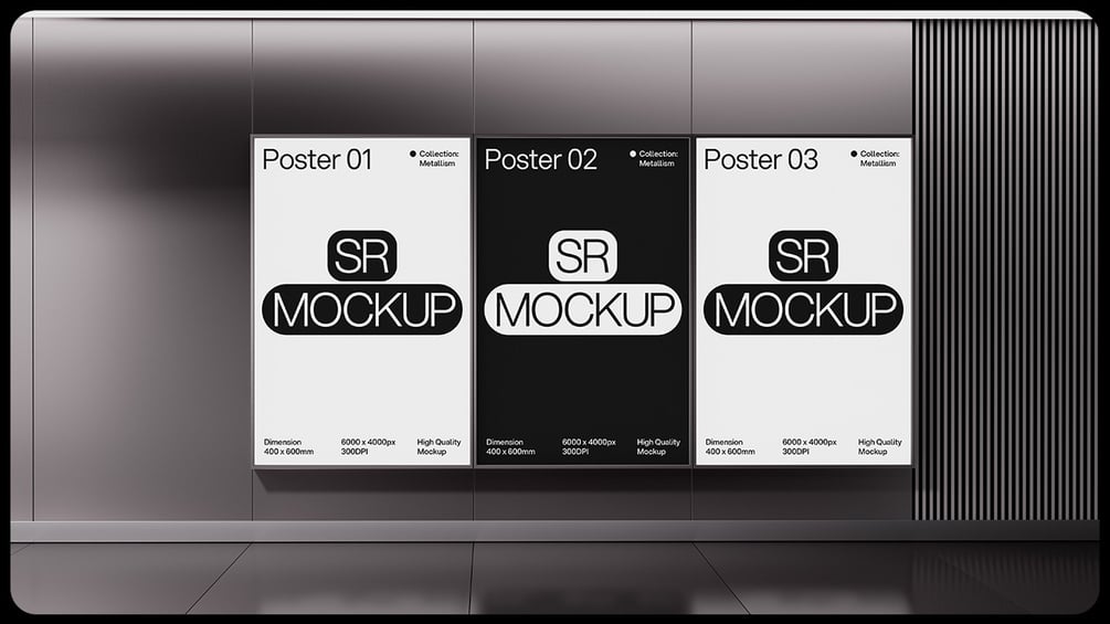 Poster Mockup - Metallism 11