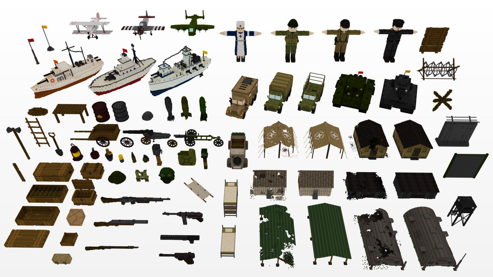 World War Voxel Asset Pack