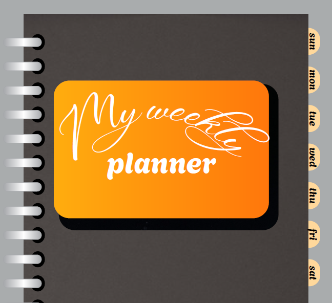 My weekly planner