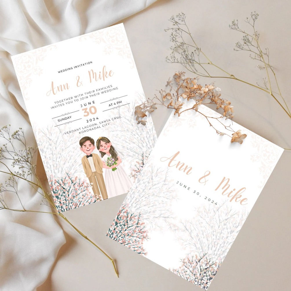EDITABLE WEDDING INVITATION TEMPLATE