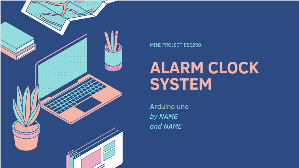 Alarm Clock System Canva template