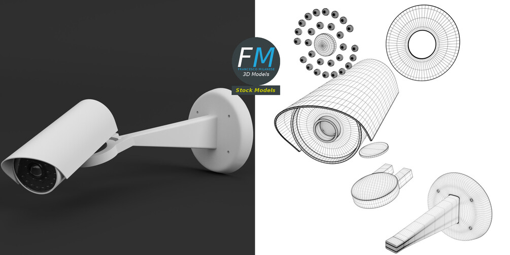 3D MODEL - Surveillance camera 1