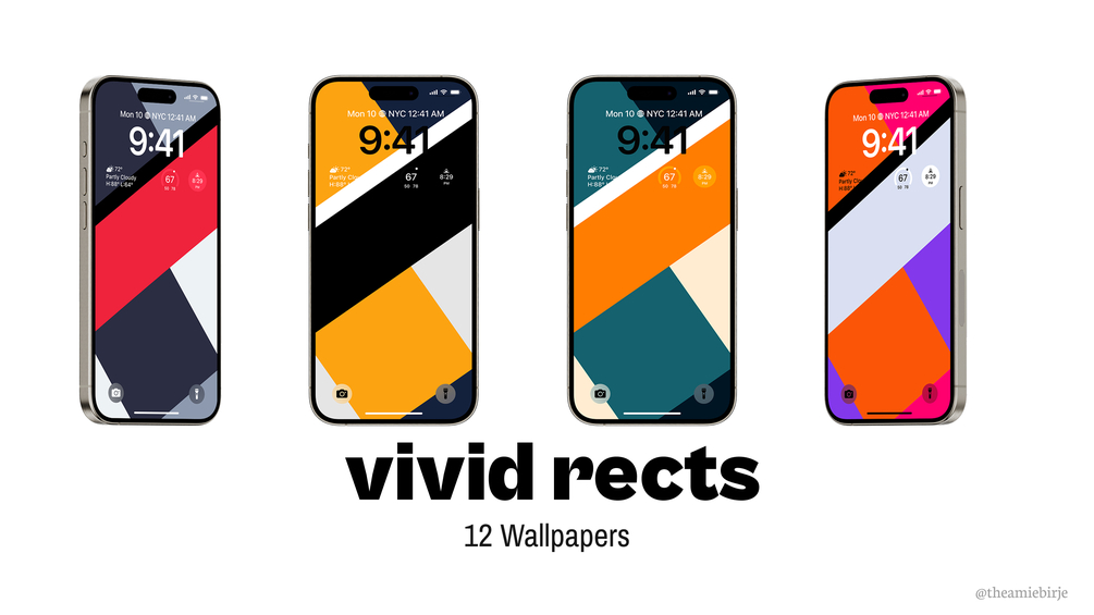 Vivid Rects Wallpaper Pack