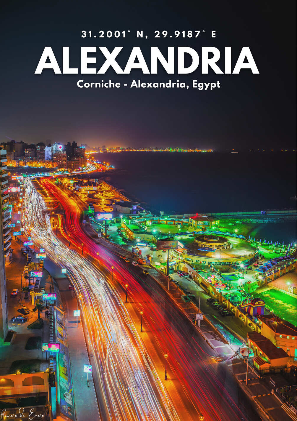 Alexandria Wall Art Print - Printable Travel Poster - Instant Download