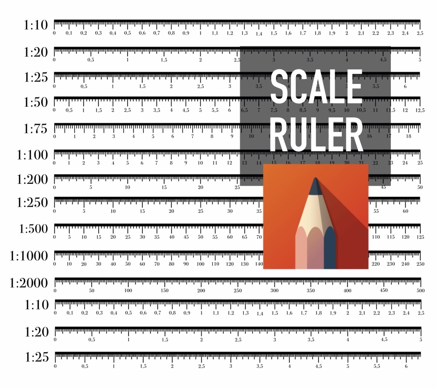 11 Scale Ruler for Sketchbook App