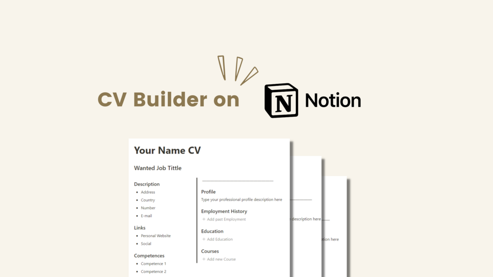 CV Builder on Notion