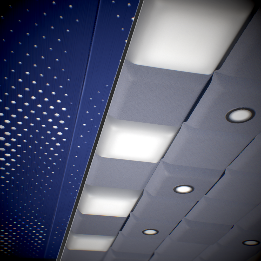 Ceiling Blocks and Light Panels