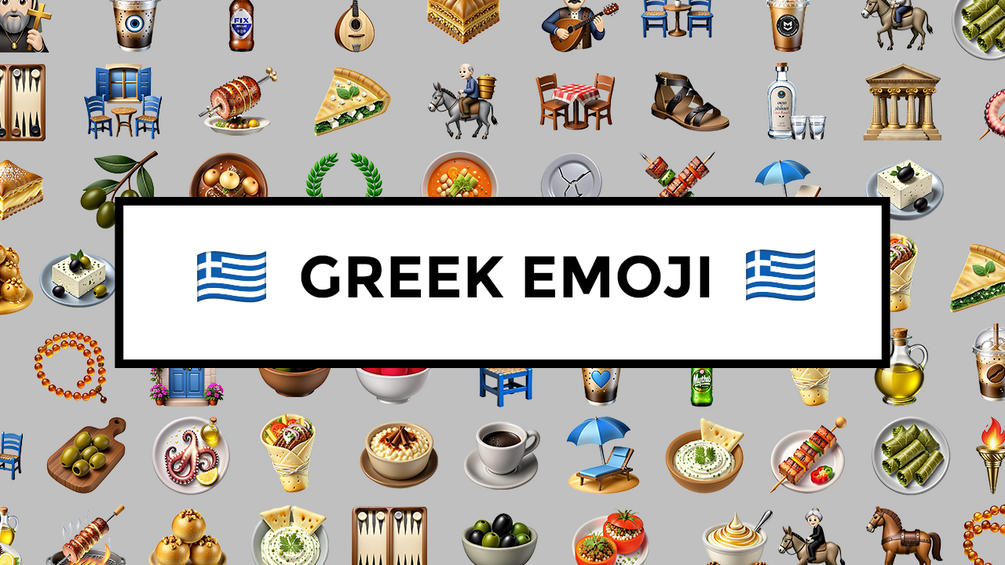 Greek theme iOS 18 emojis and stickers - Celebrate Greece in Every Emoji!