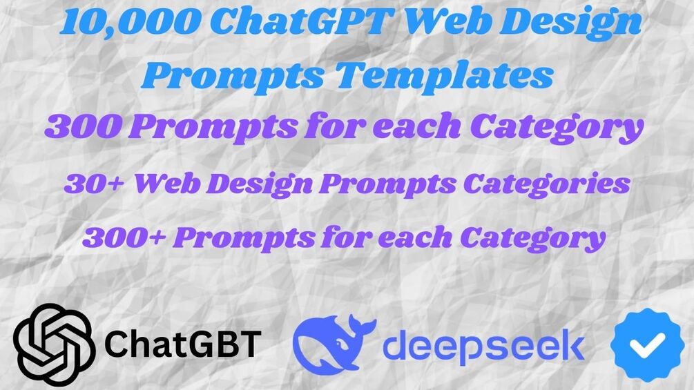 10,000 ChatGPT Web Design Prompts Templates
