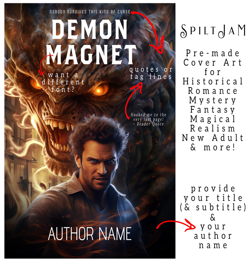 Demon Magnet - Premade Cover Art Horror Dark Fantasy Urban Fantasy ...
