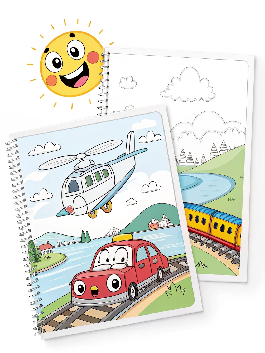 Fun Vehicles Coloring Book for Kids – 20 Printable Pages