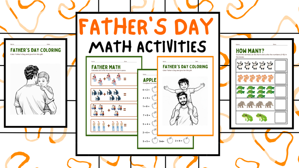 Fathers day math activities – The Perfect Gift from Kids!