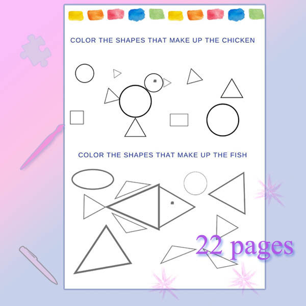 Printable worksheets for fun learning, ages 5-6