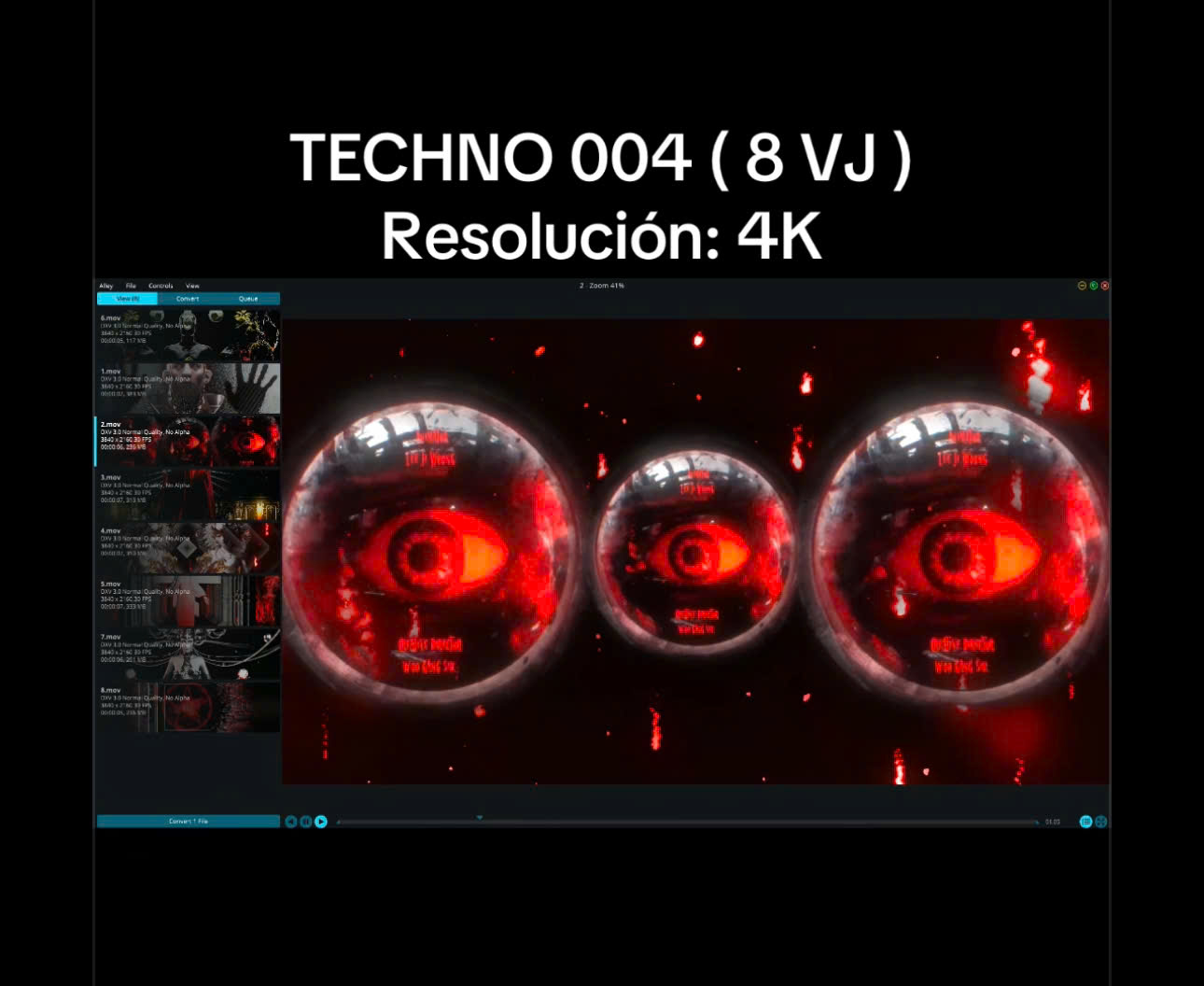 Techno 004 4K ( 08 VJ )