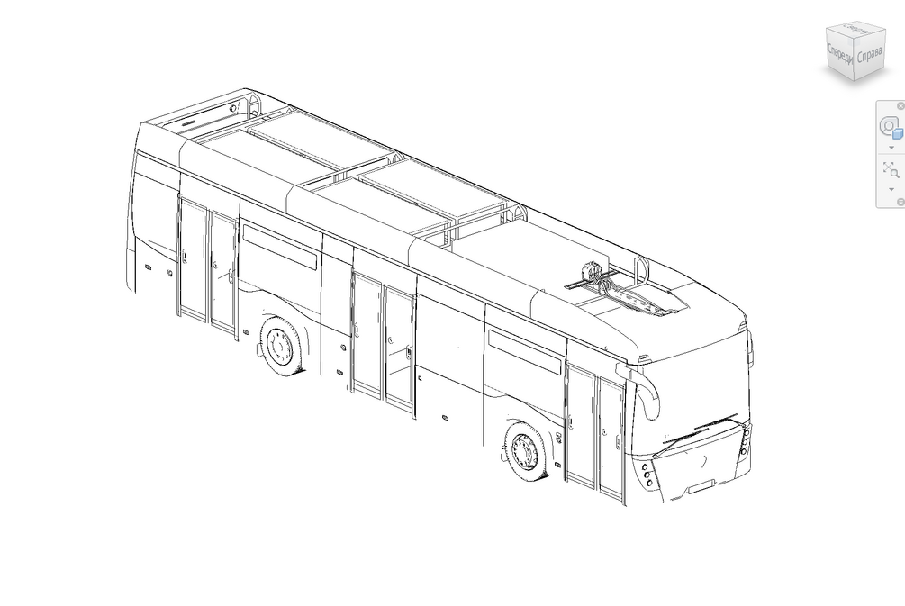 KAMAZ-6282 Electric Bus — Revit Family / Московский электробус Камаз