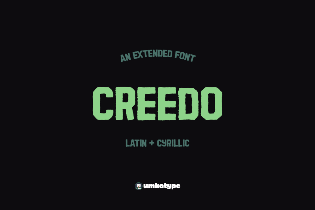 Creedo - Eroded Display Font