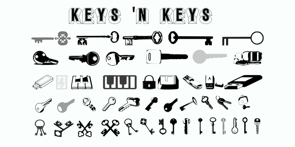 Keys 'n Keys Vector Library for Krita & Inkscape, Original Artist: RetSamys