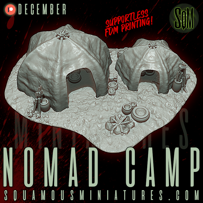 NOMAD CAMP (for support-less FDM printing)