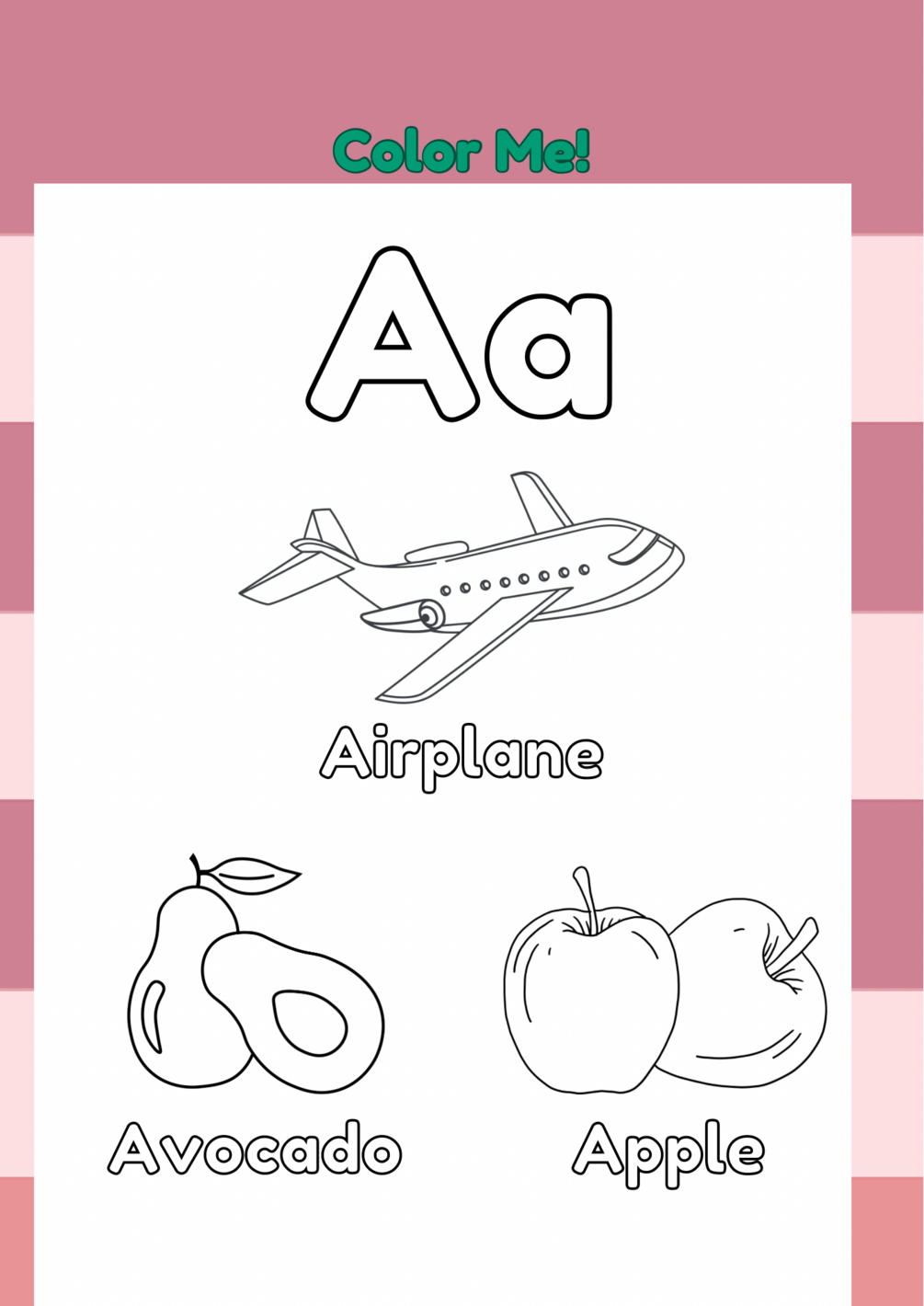 My Abc coloring booklet A-Z