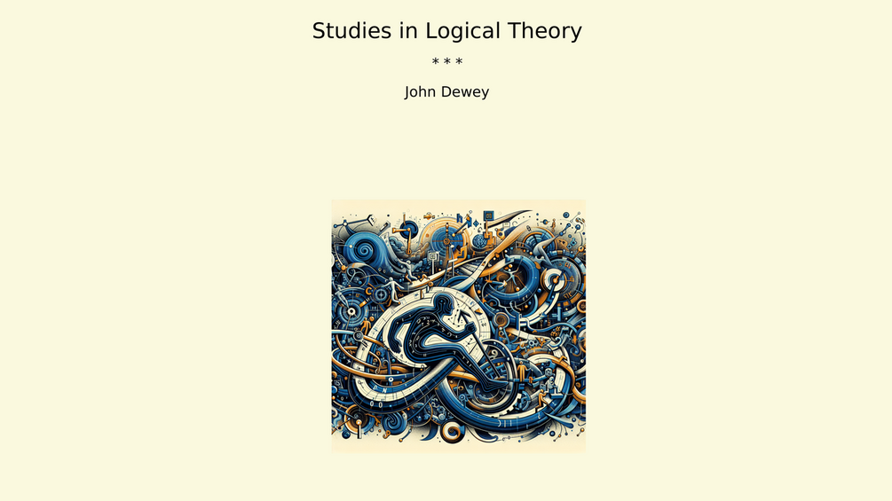 Studies in Logical Theory