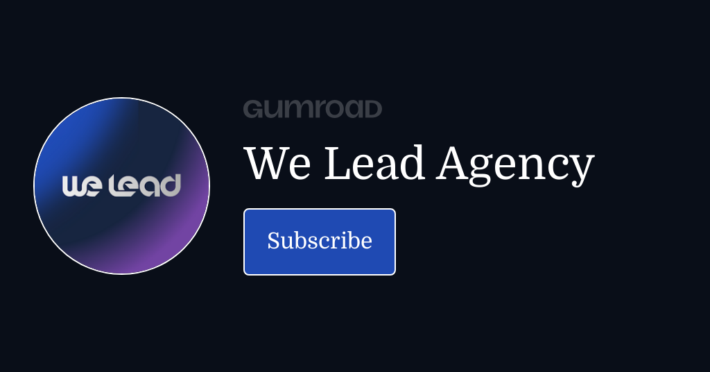 We Lead Agency