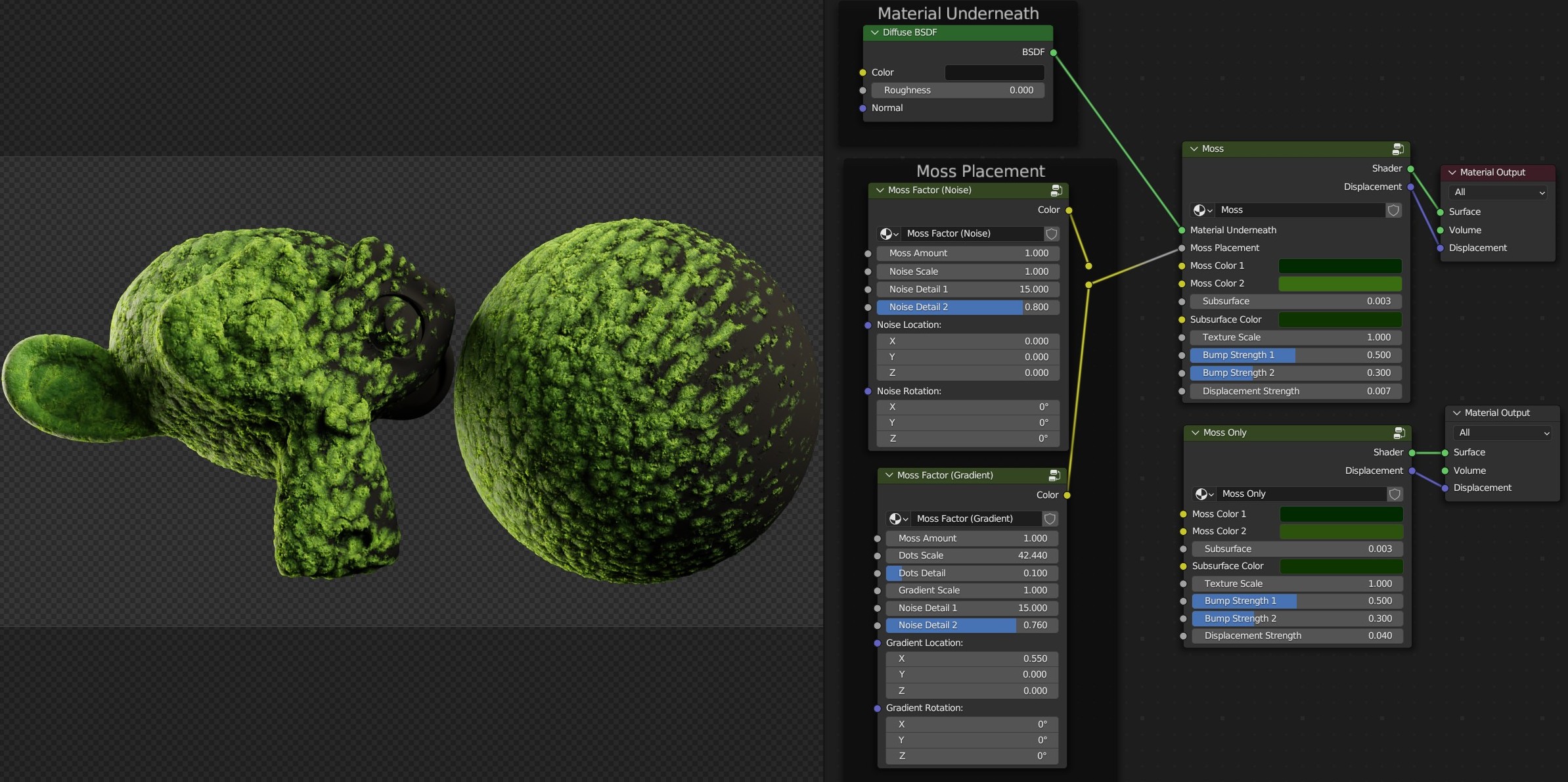 Procedural Moss Material (Blender Tutorial) - Ryan King Art Procedural Moss Material (Blender Tutorial) - Ryan King Art