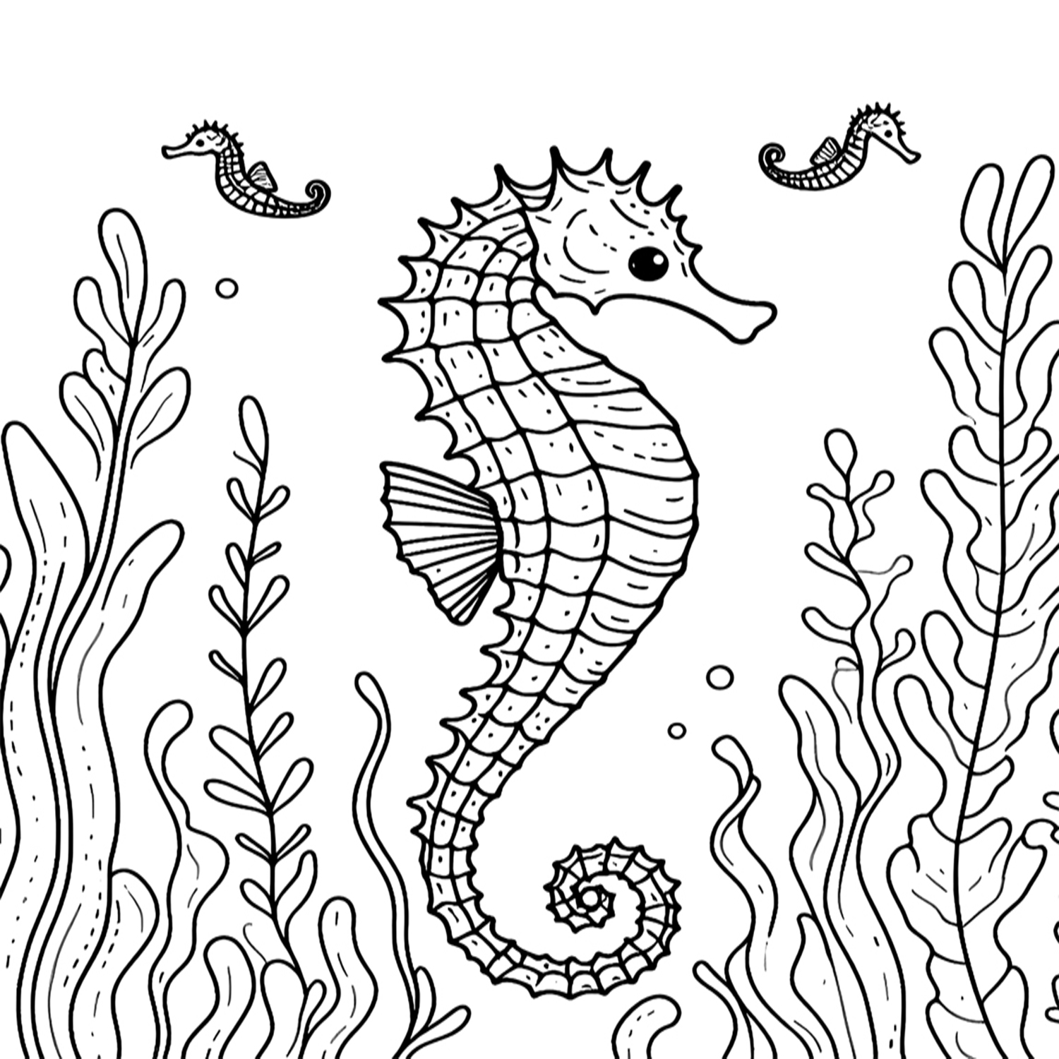 Hidden Creatures of The Ocean Coloring Pages. Exciting Ocean Adventure ...