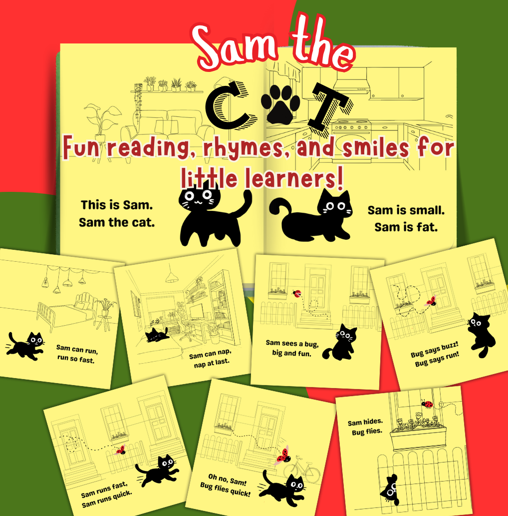 Sam The Cat: Fun Reading and Rhyme Activity Workbook