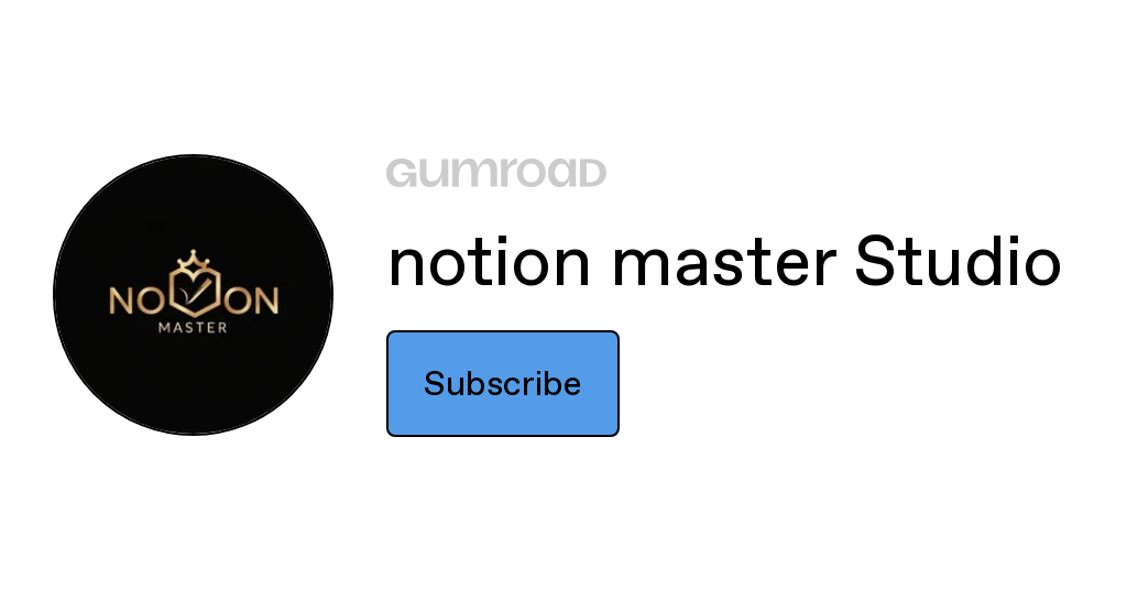 notion master Studio
