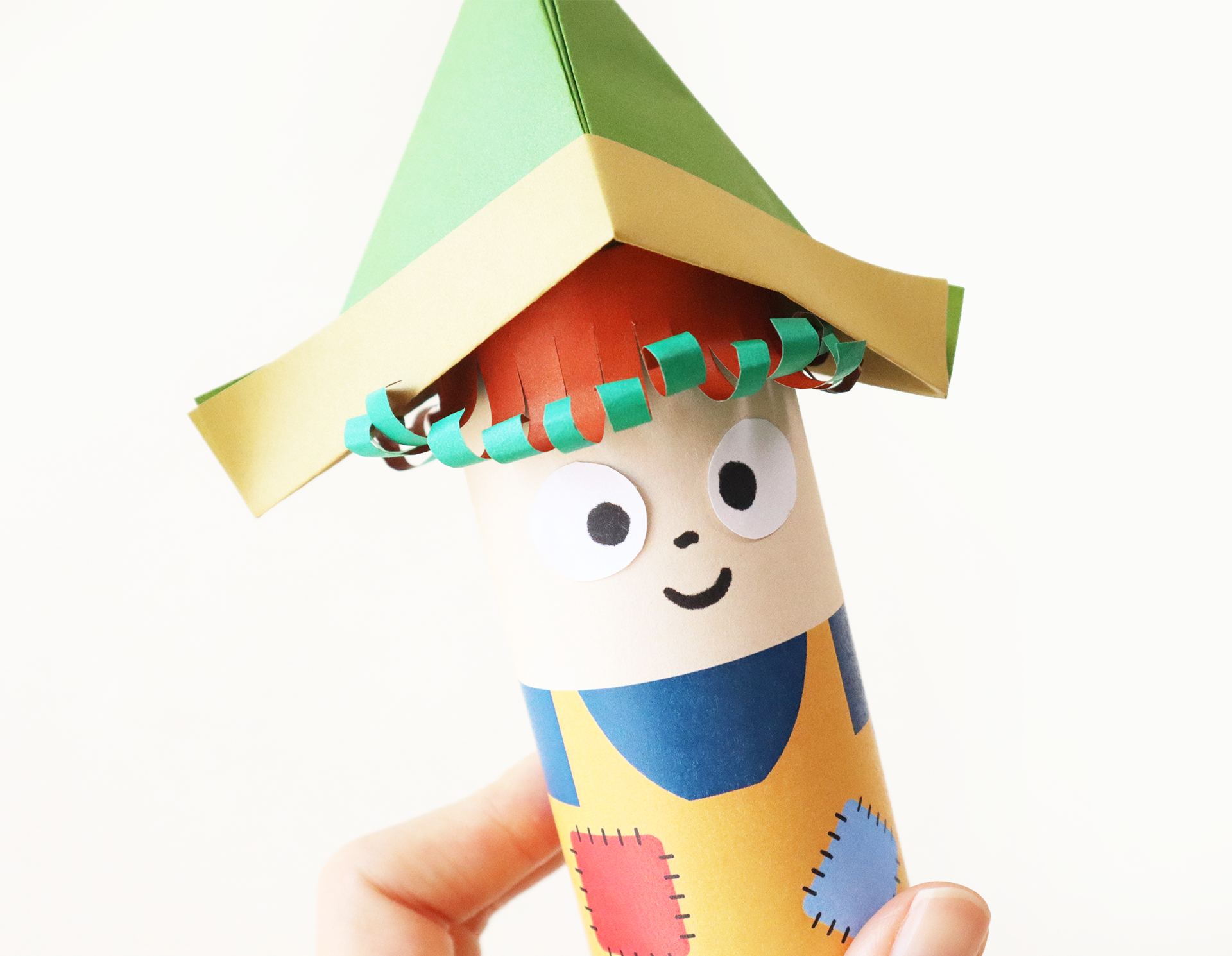Easy Toilet Paper Roll Scarecrow for Preschool - Printable PDF