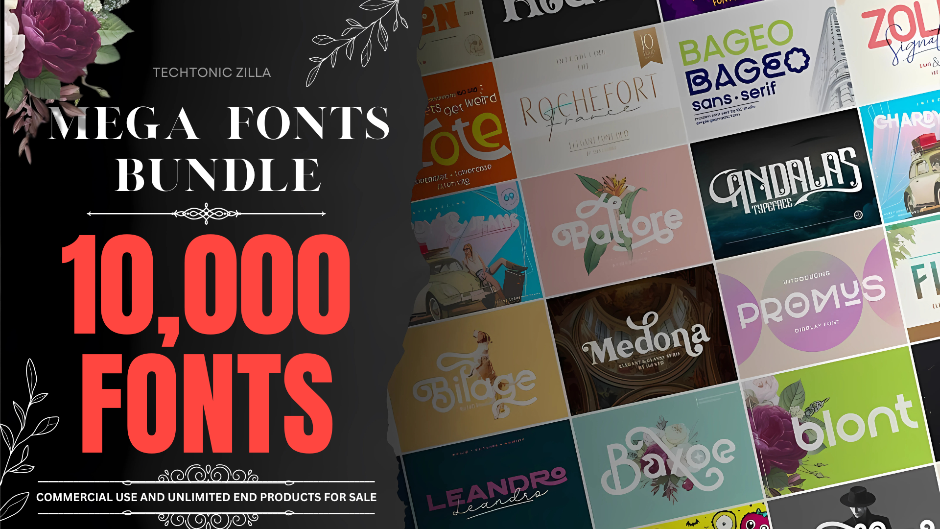 The Ultimate Mega Font Vault: 10,000 Exclusive Fonts to Ignite Your ...