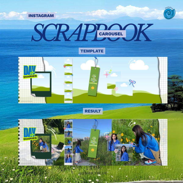 FREE IG Scarpbook Carousel Template