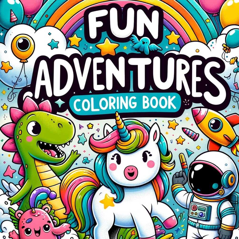 Colorful Adventures: The Best Coloring Book for Kids - EKcriacoes