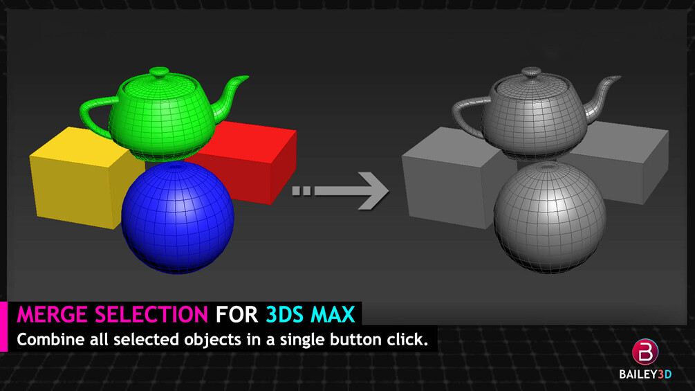 Merge Selection for 3ds Max