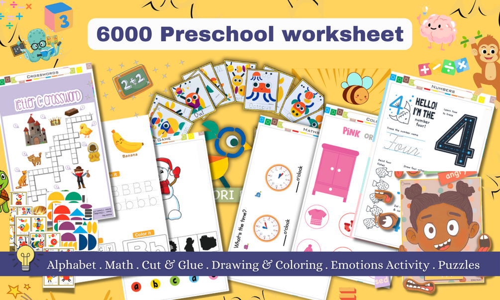 6000 Preschool worksheet