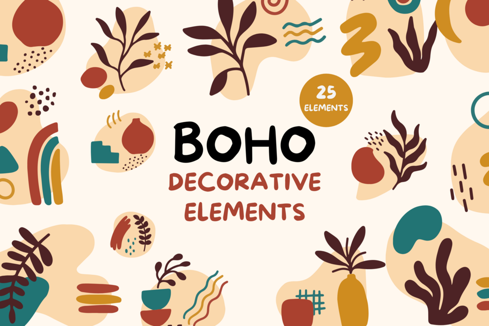 Boho Decorative Elements