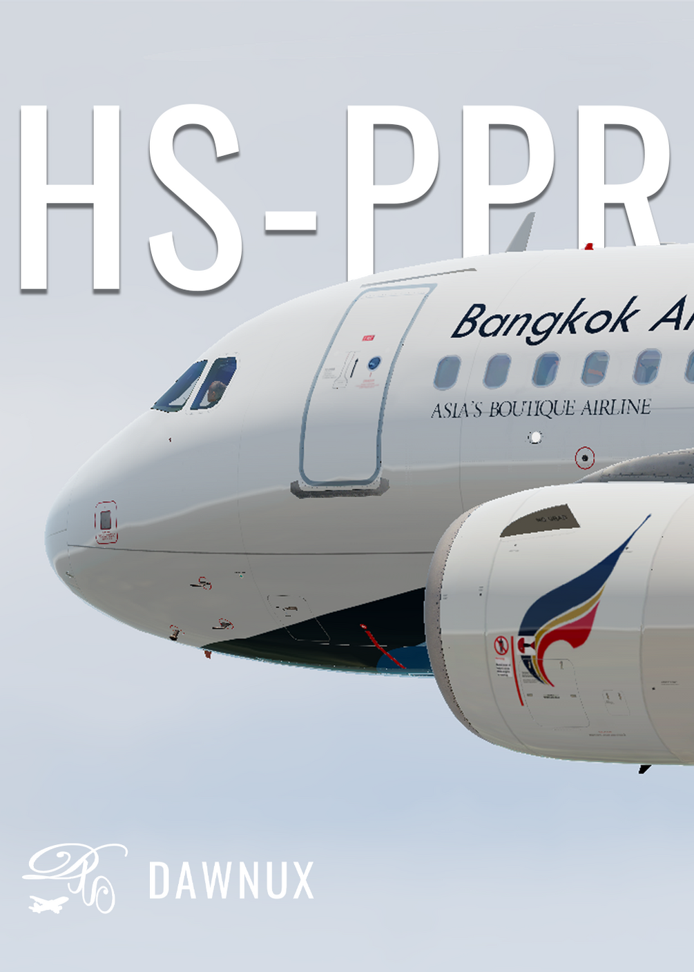 Flight Sim Labs Bangkok Airways A319 HS-PPR for P3D