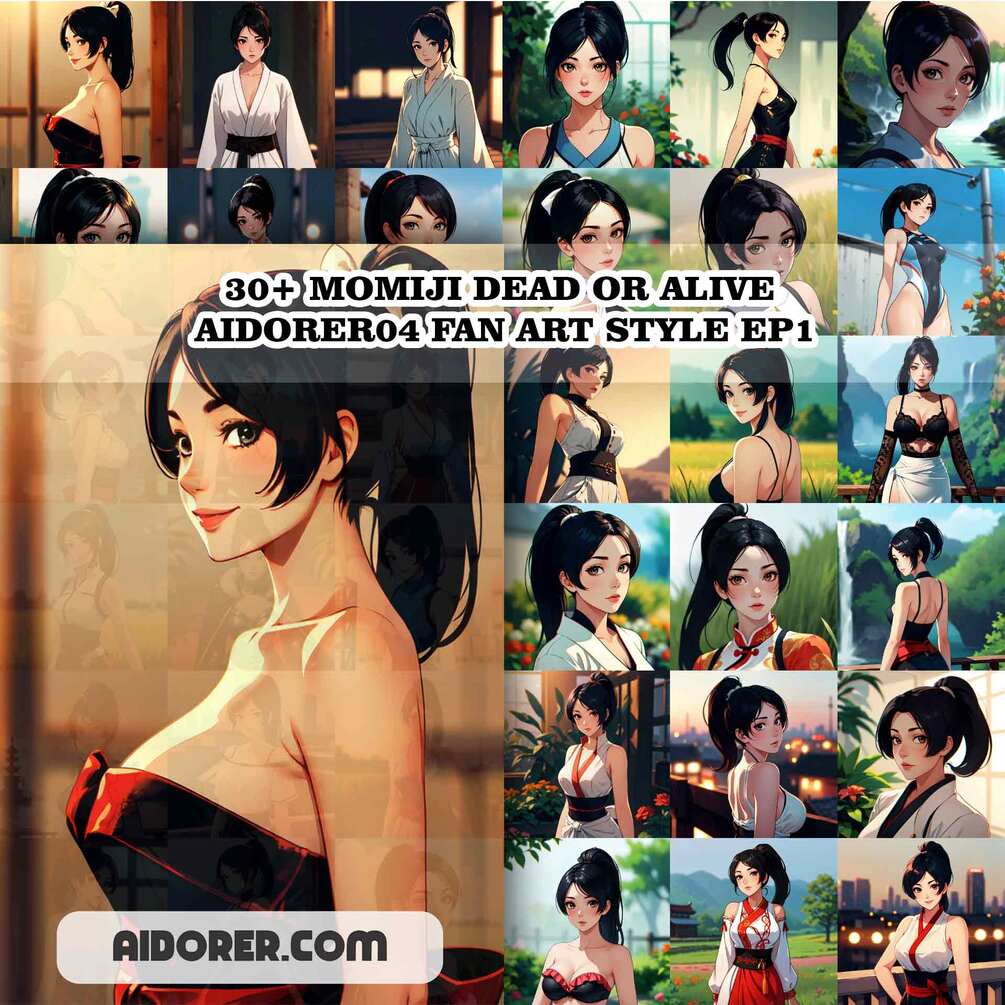 30+ MOMIJI DEAD OR ALIVE AIDORER04 FAN ART STYLE EP1