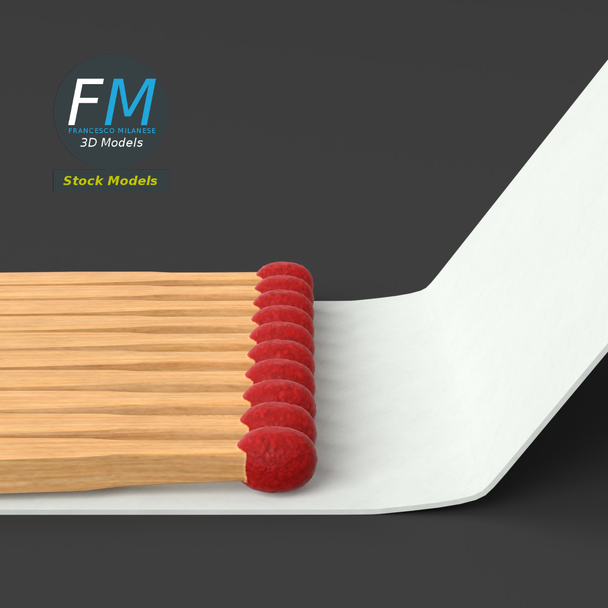 3D MODEL - Book of matches