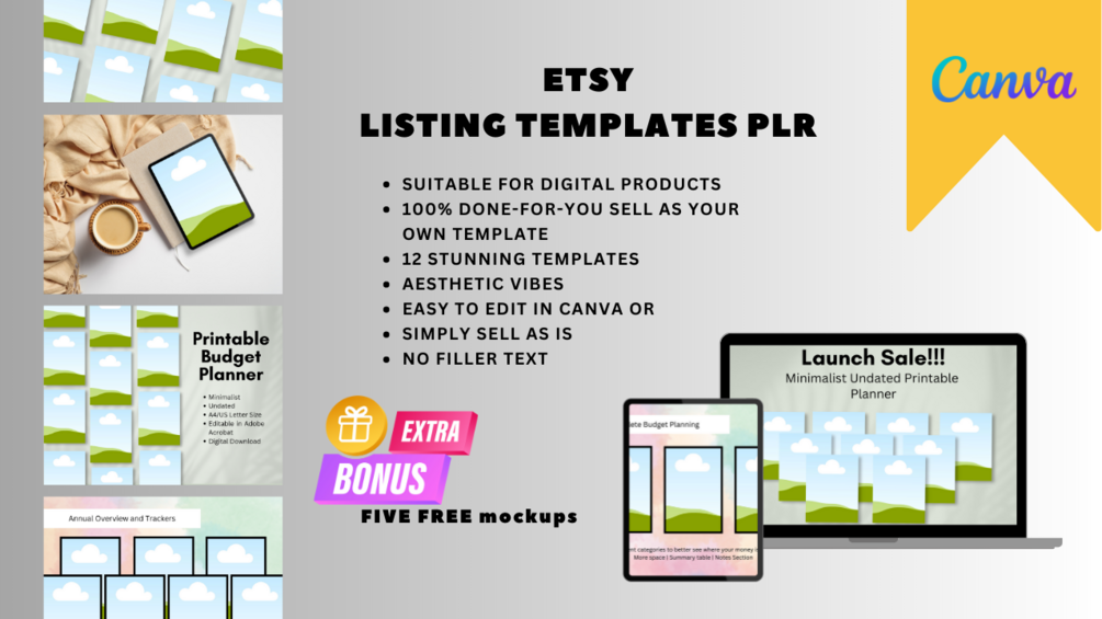 Etsy Listing Templates PLR