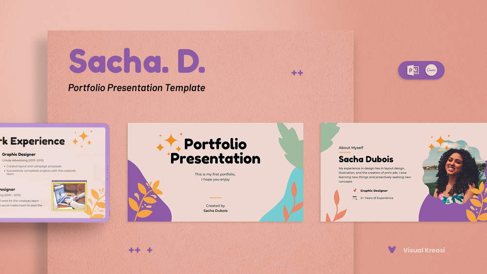 Canva Colorful Portfolio Presentation Template