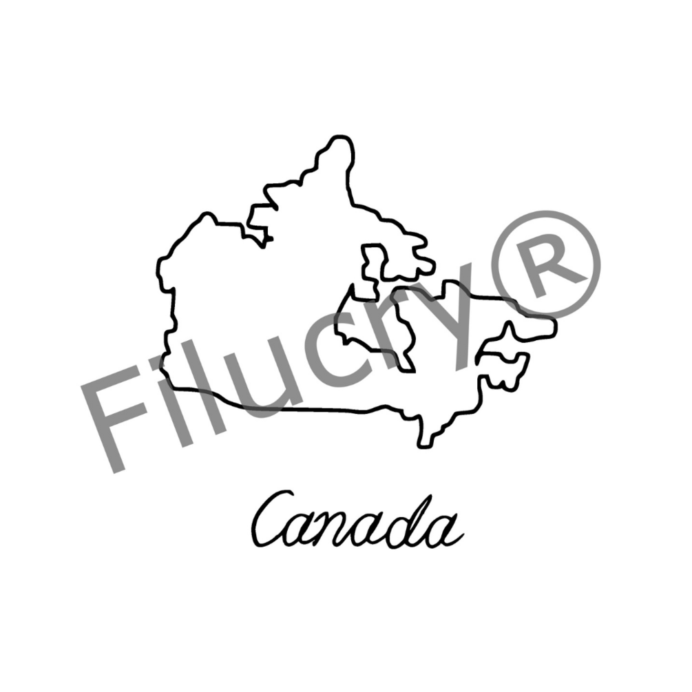 Canada Outline SVG, PNG, JPG, PDF