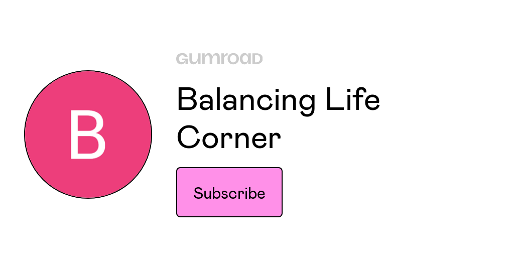 Balancing Life Corner